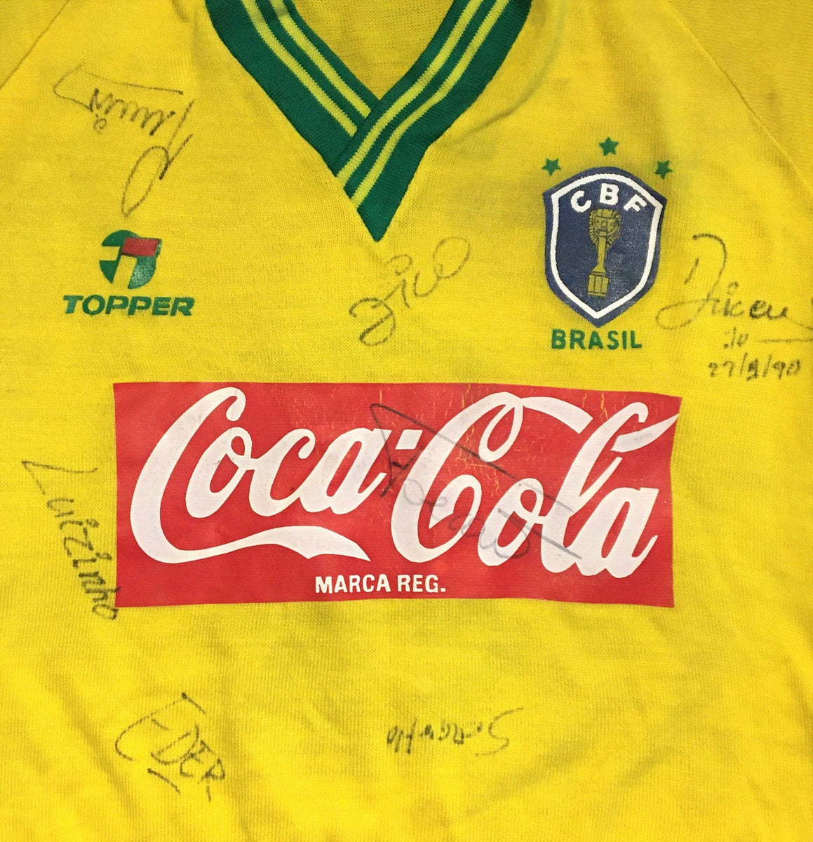 1981 Brazil Topper Authentic Signed Signed Socrates (S) – Proper Soccer